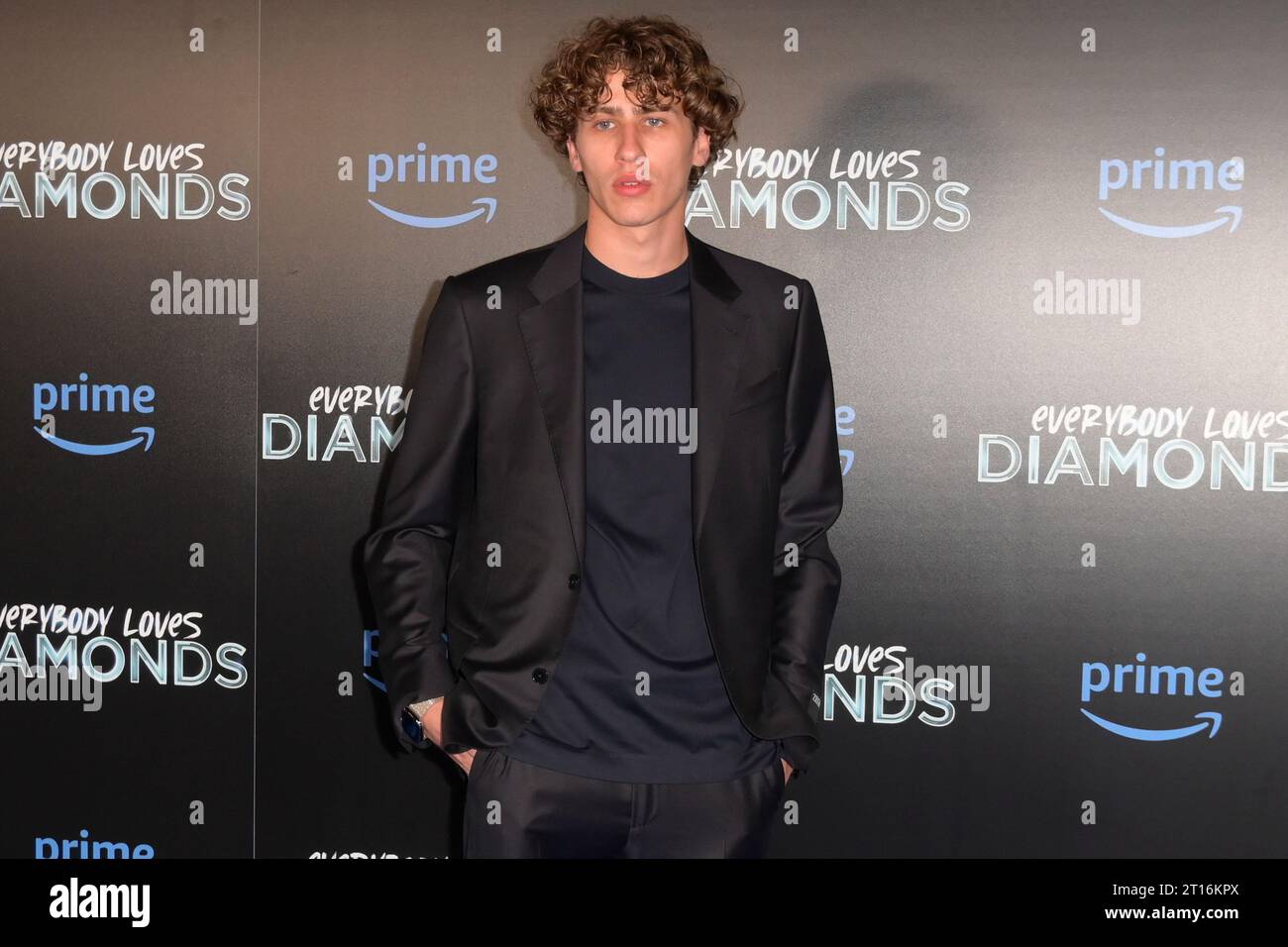 Rome, Italy. 11th Oct, 2023. Mattia Carrano attends the blu carpet for ...