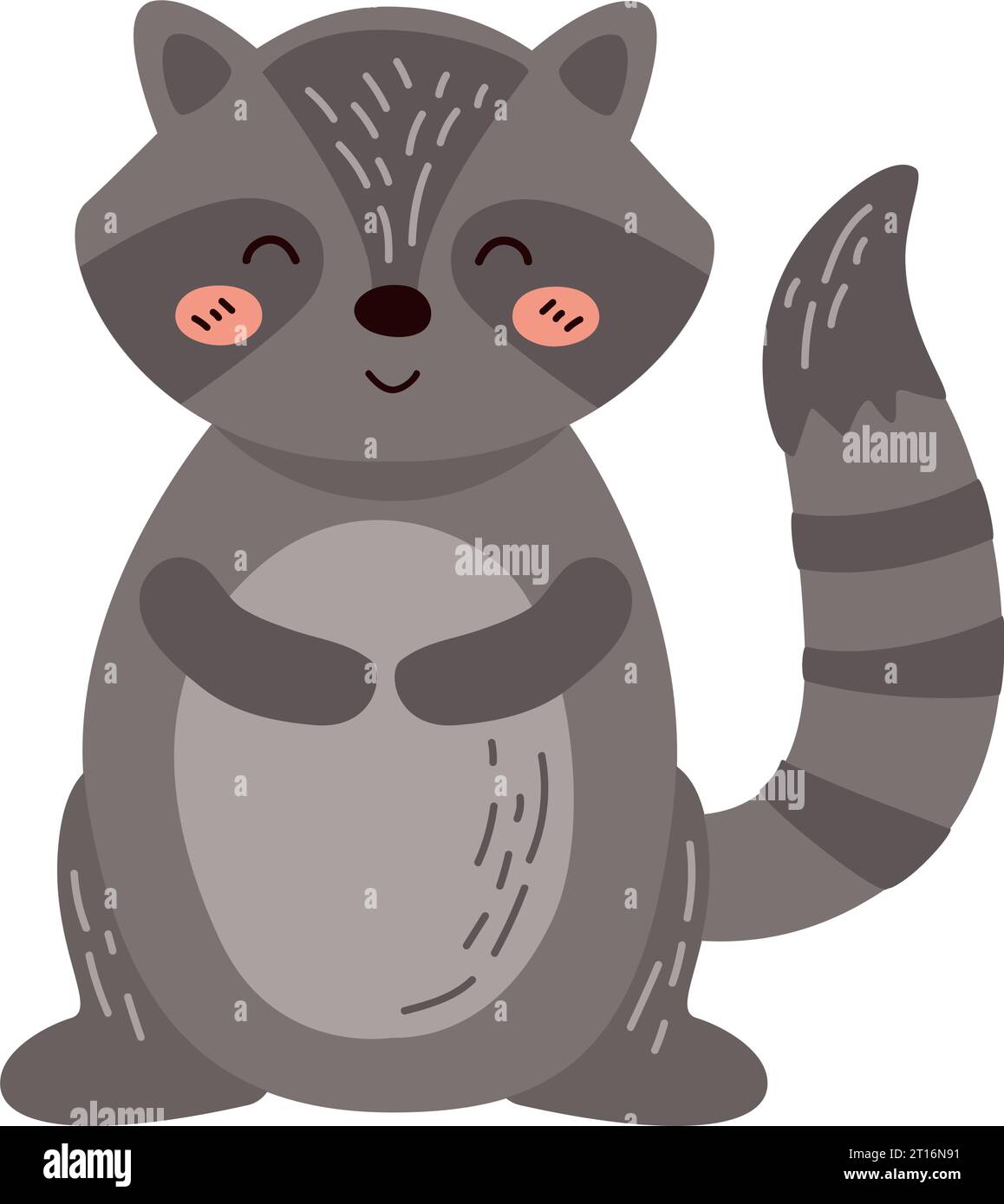 cute raccoon illustration vector isolated Stock Vector Image & Art - Alamy