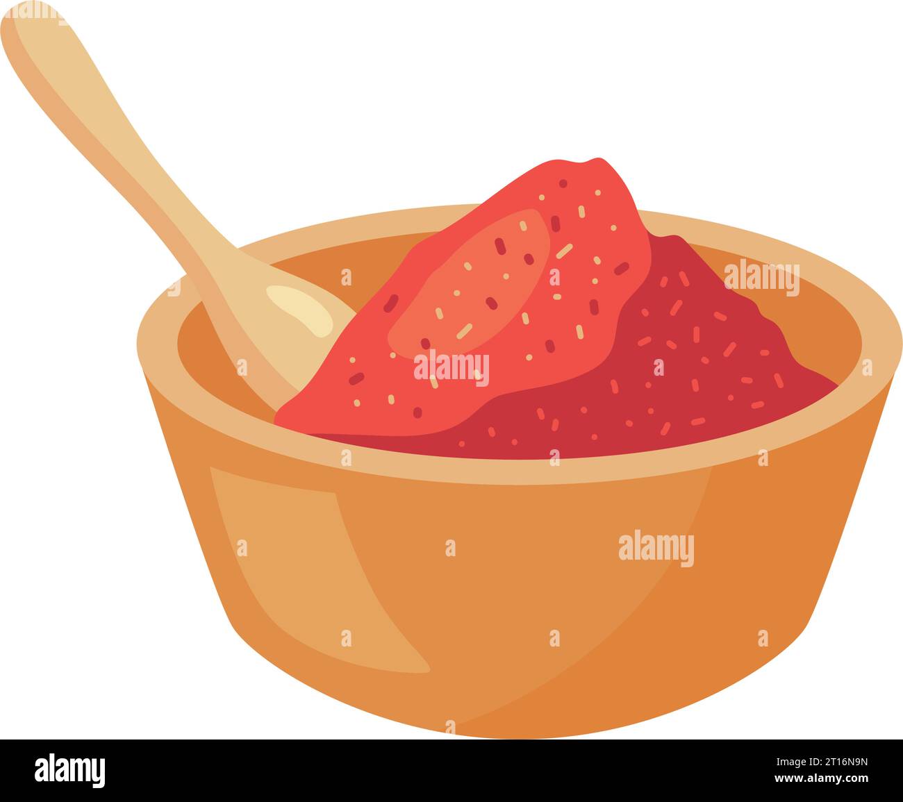 chili pepper powder and spoon vector isolated Stock Vector Image & Art ...