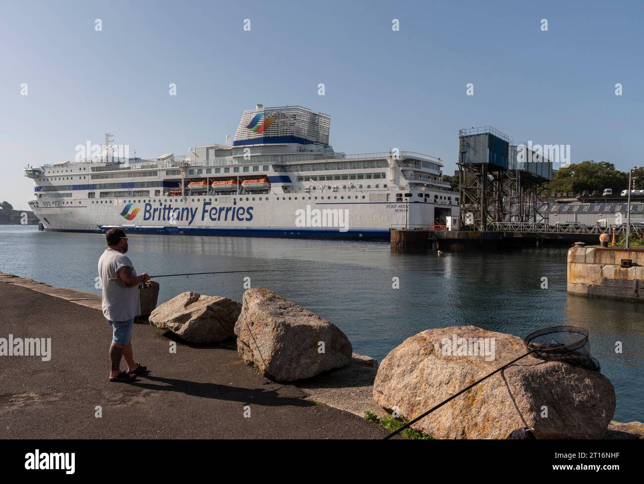 Brittany ferries ferry in dock hi-res stock photography and images - Alamy