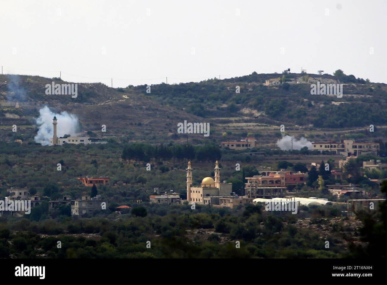 Al Dhayra, Lebanon. 11th Oct, 2023. Photo taken on Oct. 11, 2023 shows ...