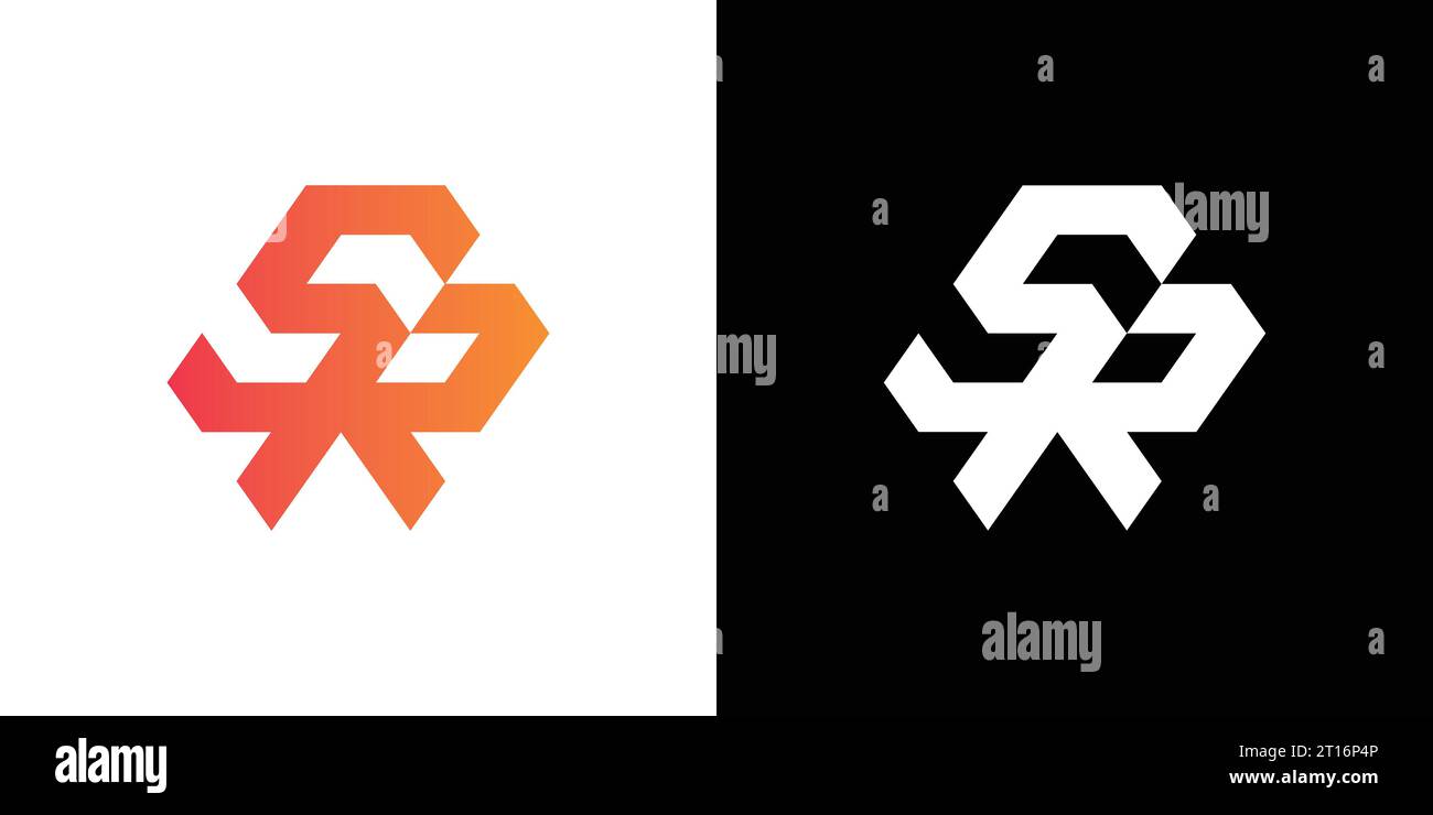 SR logo, SR Monogram, Initial SR Logo, Letter SR logo, Icon, Vector ...