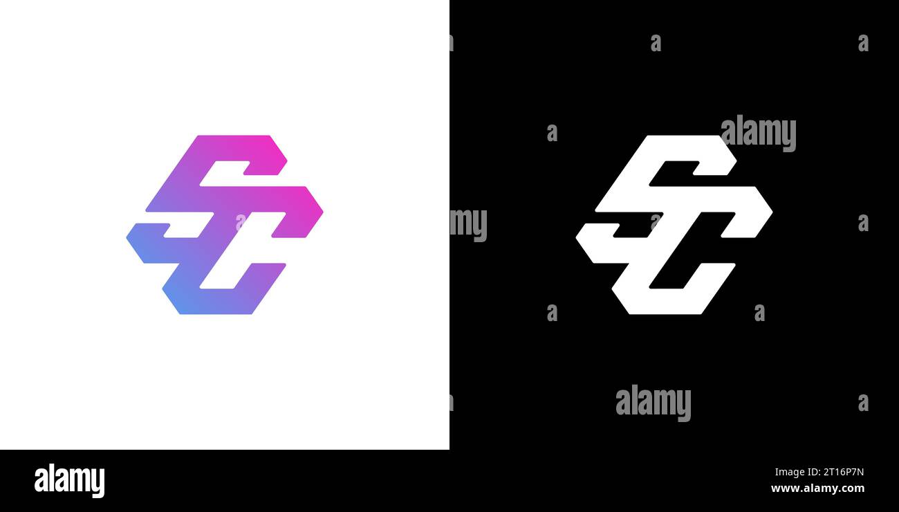 SC Logo, SC Monogram, Initial SC Logo, Letter SC Logo, Modern, Icon ...