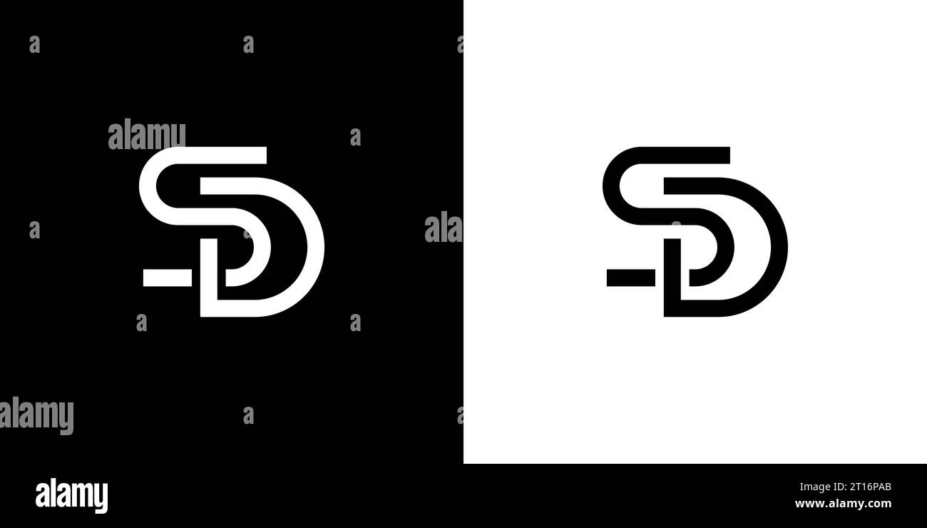 SD Logo, SD Monogram, Initial SD Logo, Letter SD Logo, Icon, Vector ...