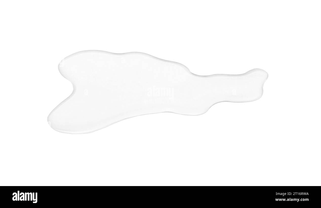 Puddle of pure water on white background Stock Photo - Alamy