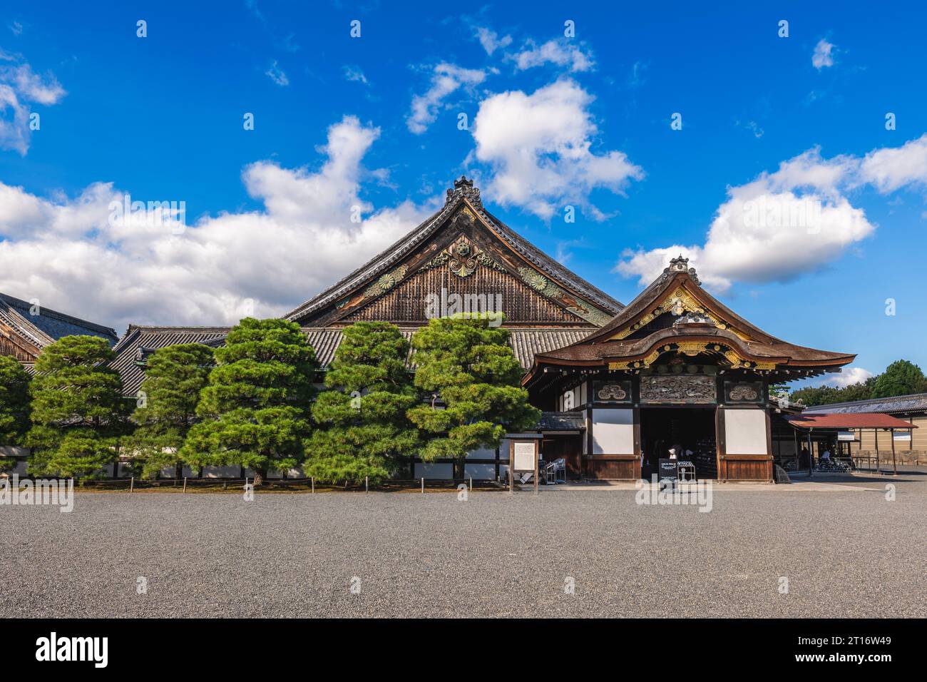 Main hall of Ninomaru Palace at Nijo Castle located in Kyoto, Japan ...