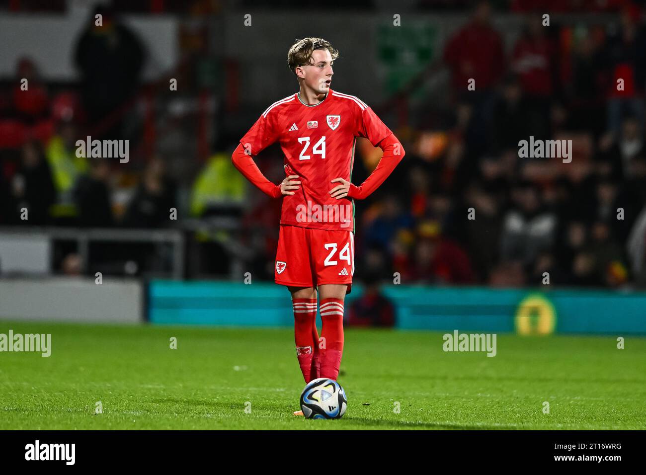 Charlie Savage of Wales during the International Friendly match Wales ...