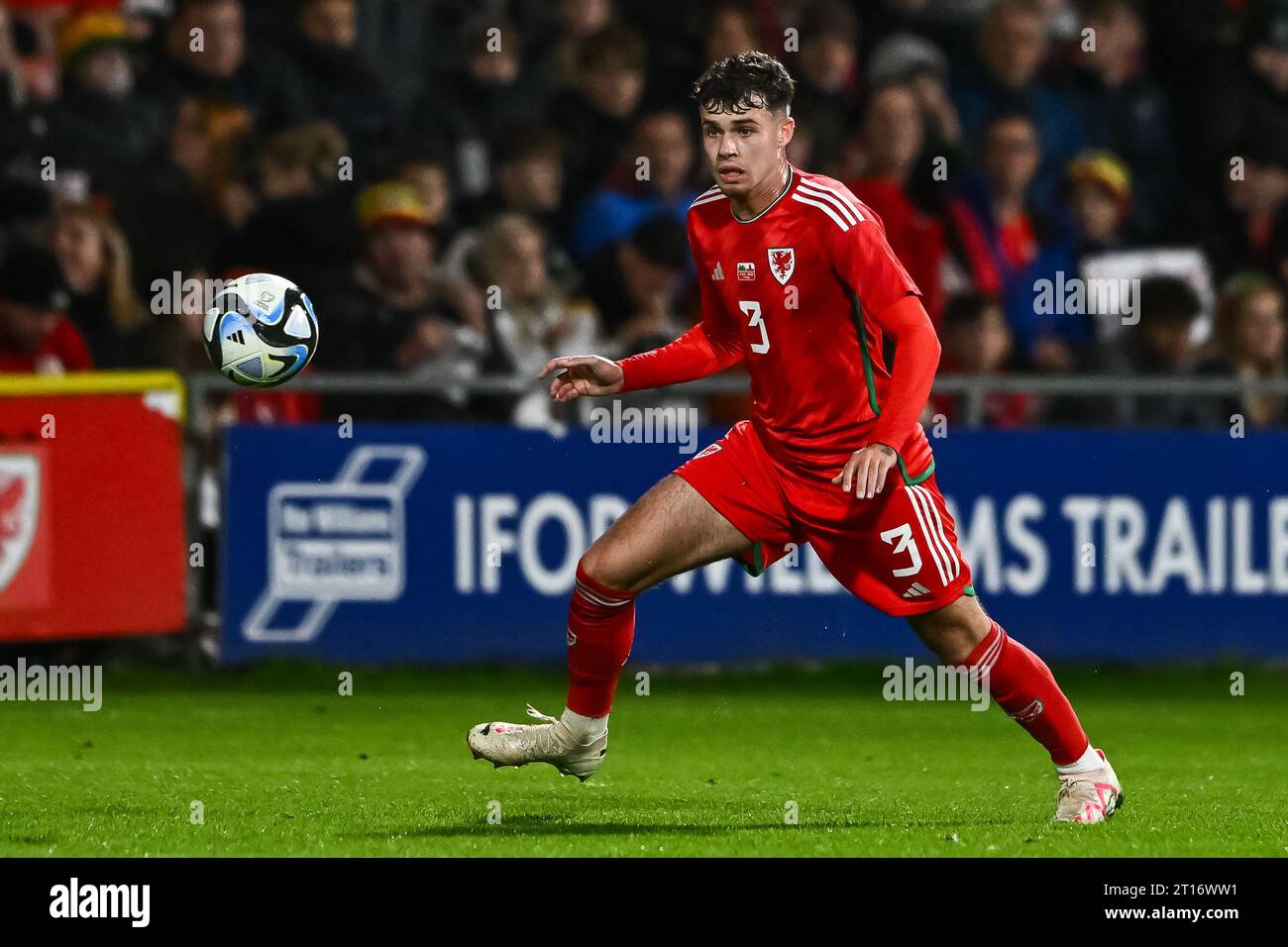 Neco Williams of Wales in action during the International Friendly ...