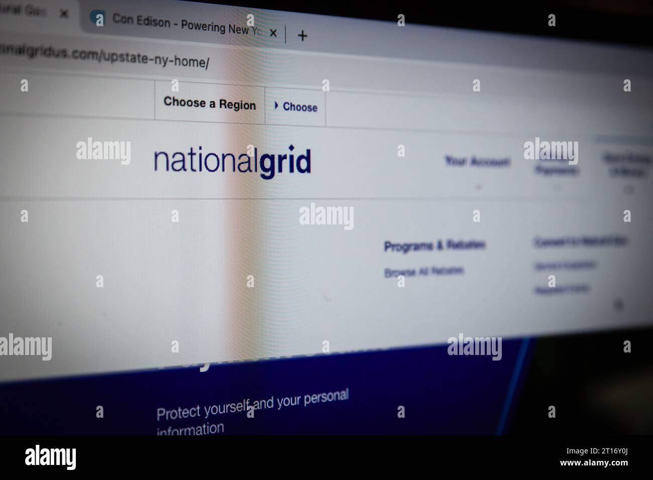 Picture of a logo of National Grid on their website. National Grid plc ...