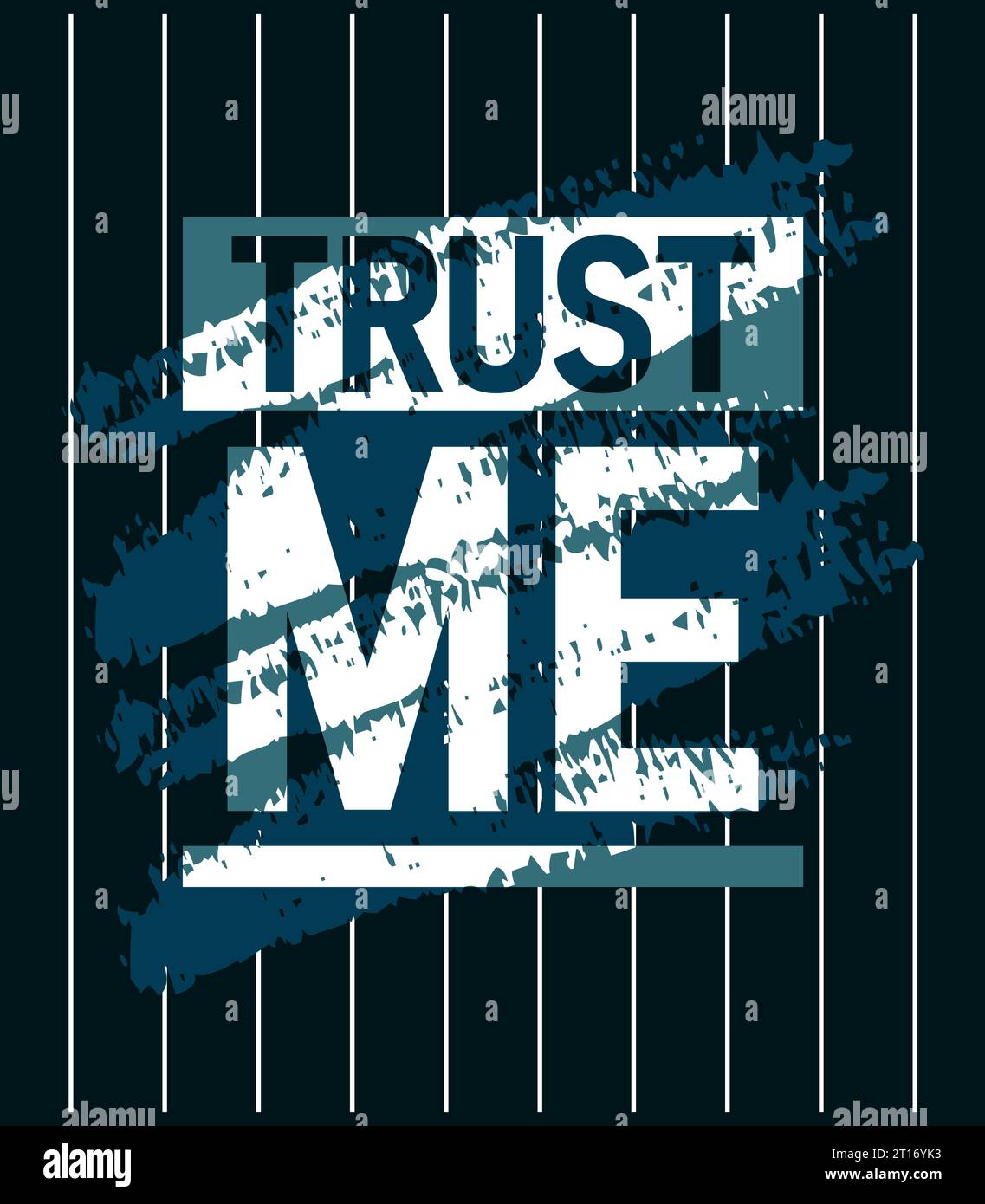 Trust Me Motivational Stroke Typepace Design Short Phrases Design
