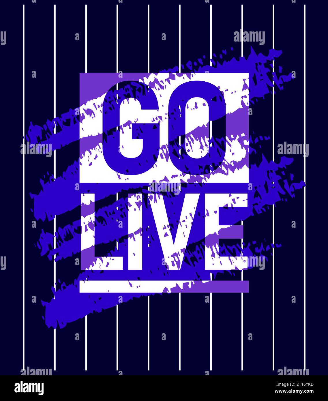 Go Live Motivational Stroke Typepace Design Short Phrases Design