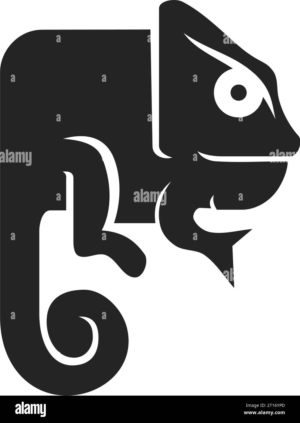 chameleon logo template Isolated. Brand Identity. Icon Abstract Vector ...