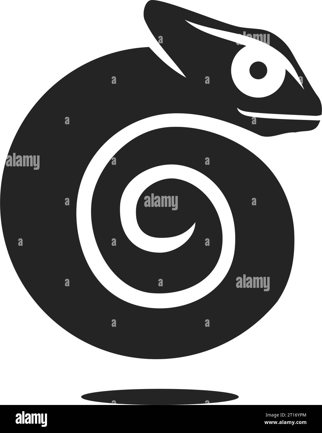chameleon logo template Isolated. Brand Identity. Icon Abstract Vector ...