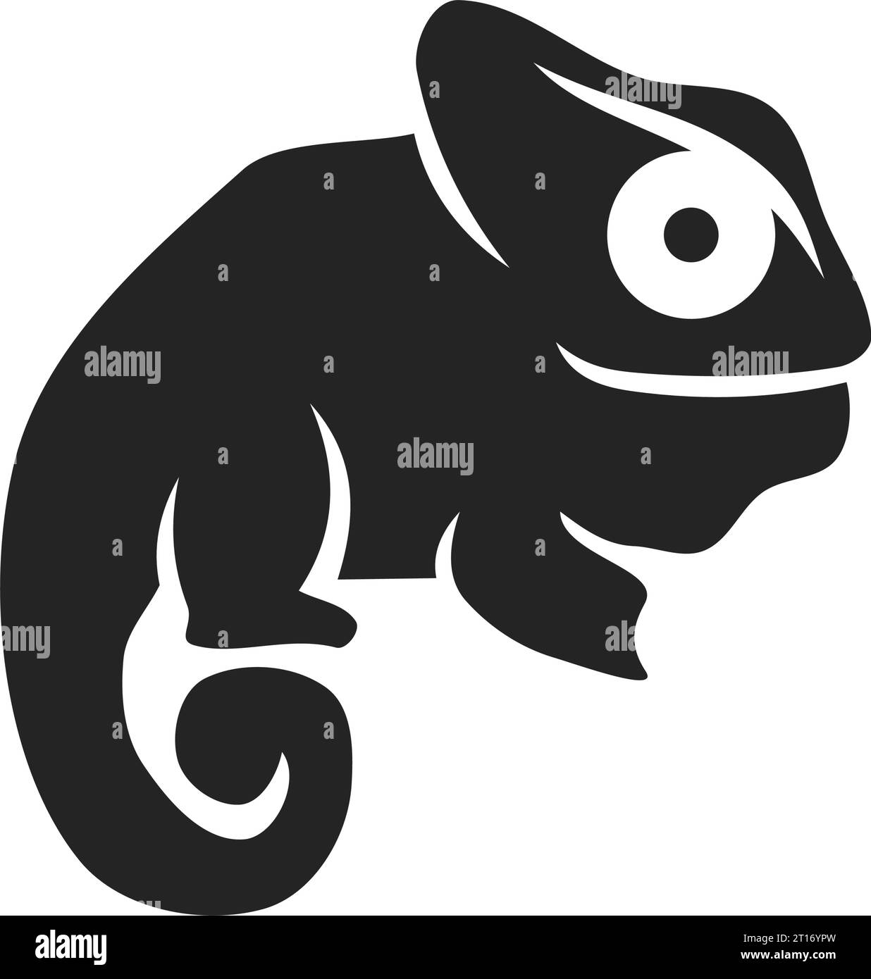 chameleon logo template Isolated. Brand Identity. Icon Abstract Vector ...