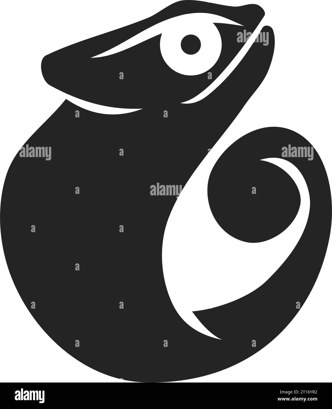 chameleon logo template Isolated. Brand Identity. Icon Abstract Vector ...