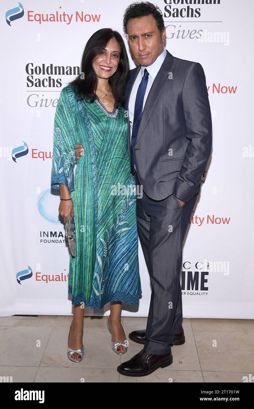New York, USA. 11th Oct, 2023. (L-R) Shaifali Puri and Aasif Mandvi ...