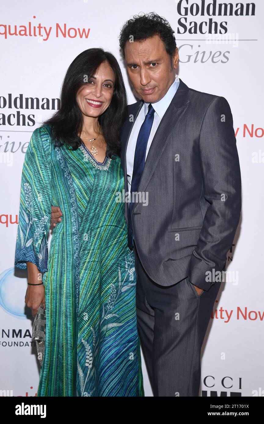 New York, USA. 11th Oct, 2023. (L-R) Shaifali Puri and Aasif Mandvi ...