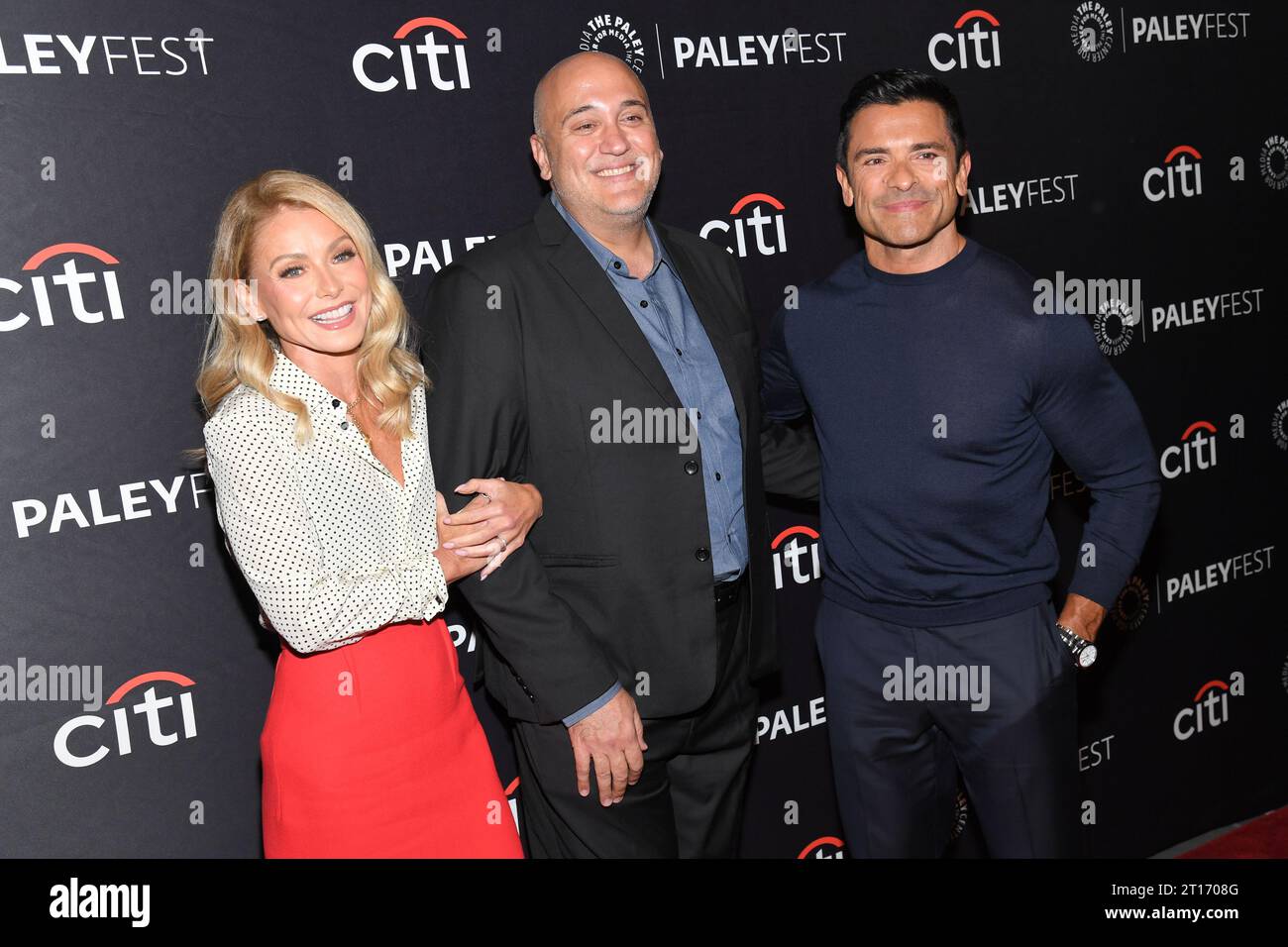 New York, USA. 11th Oct, 2023. Kelly Ripa, Albert Bianchini and Mark ...