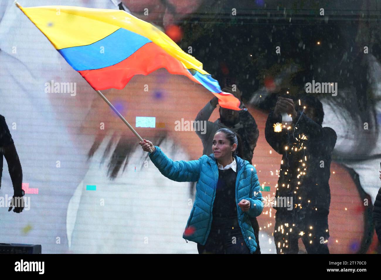 Presidential candidate Luisa Gonzalez, of the Citizen's Revolutionary ...