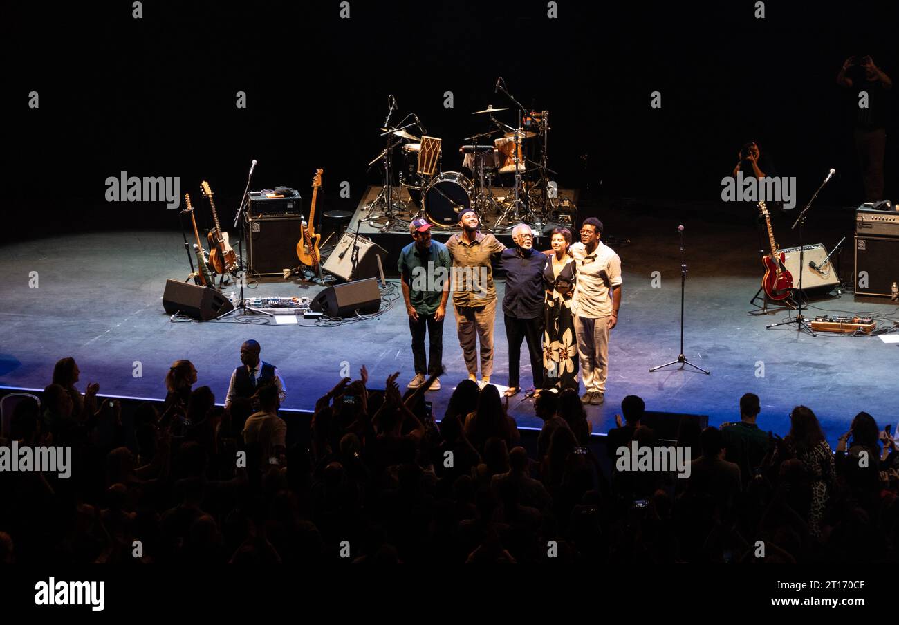 Brazilian legendary musician Gilberto Gil playing at the Royal Albert ...