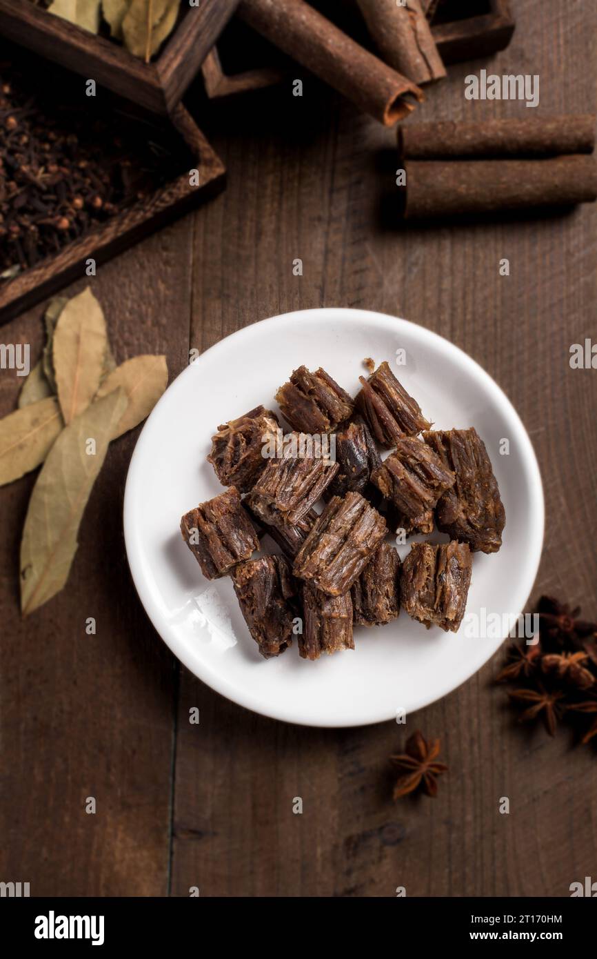 Marinated Duck neck in Spiced Sauce,dry duck neck Stock Photo - Alamy