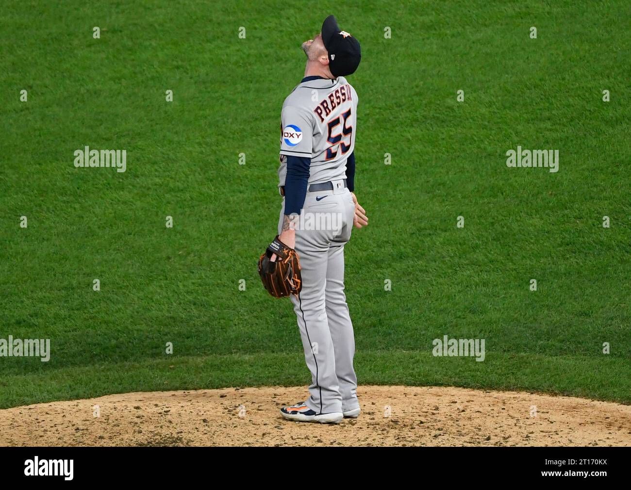 Minneapolis, United States. 11th Oct, 2023. Houston Astros relief ...