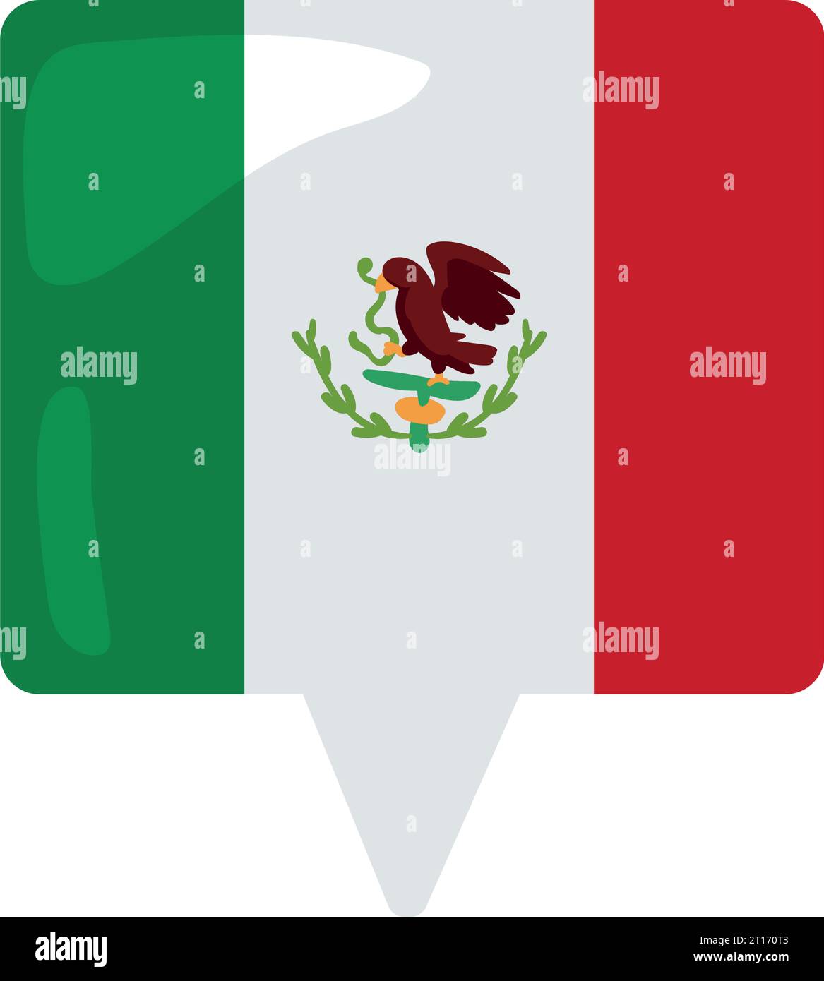 mexican flag illustration Stock Vector Image & Art - Alamy