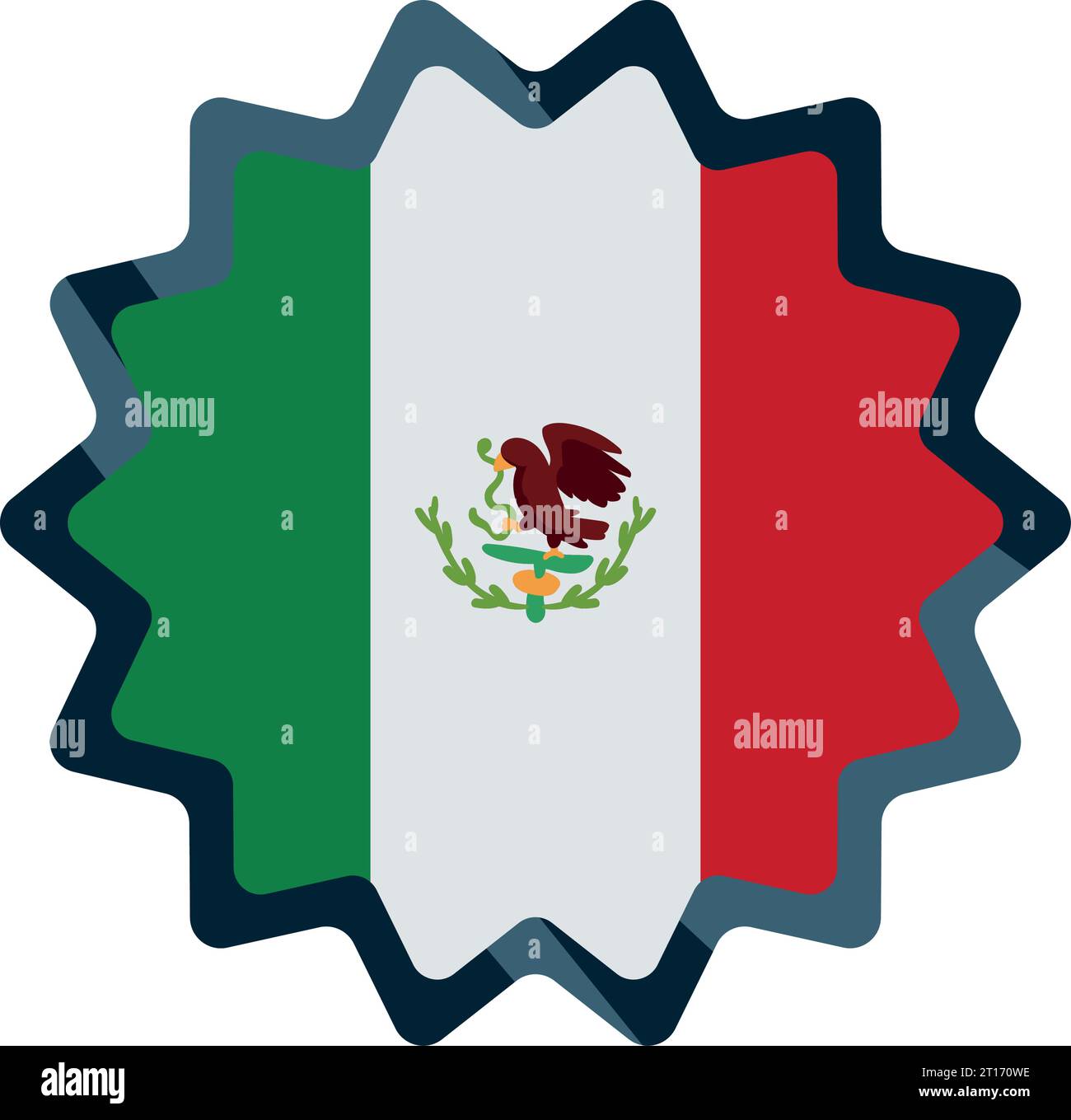 mexican flag star Stock Vector Image & Art - Alamy