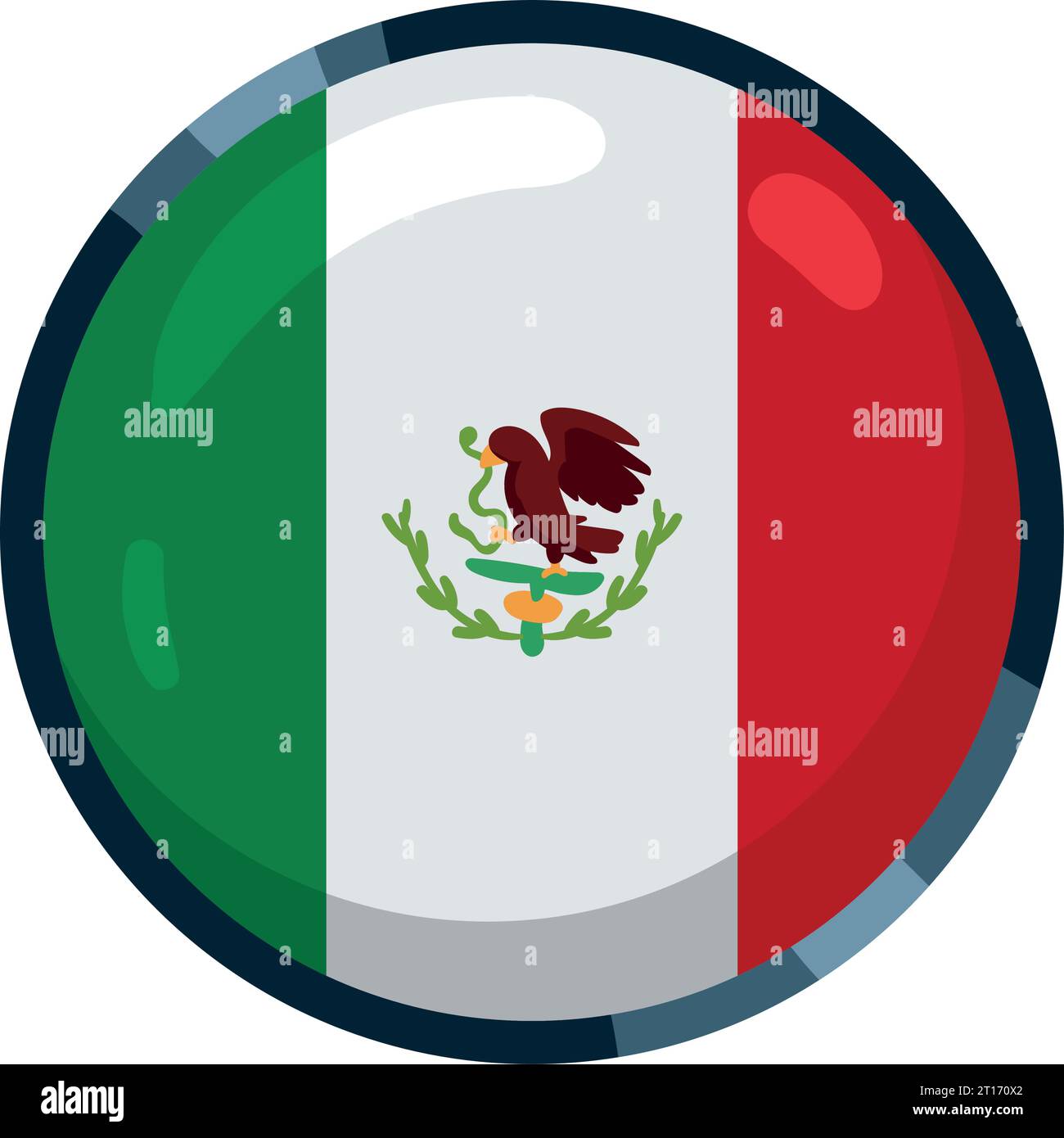 mexican flag button illustration Stock Vector Image & Art - Alamy