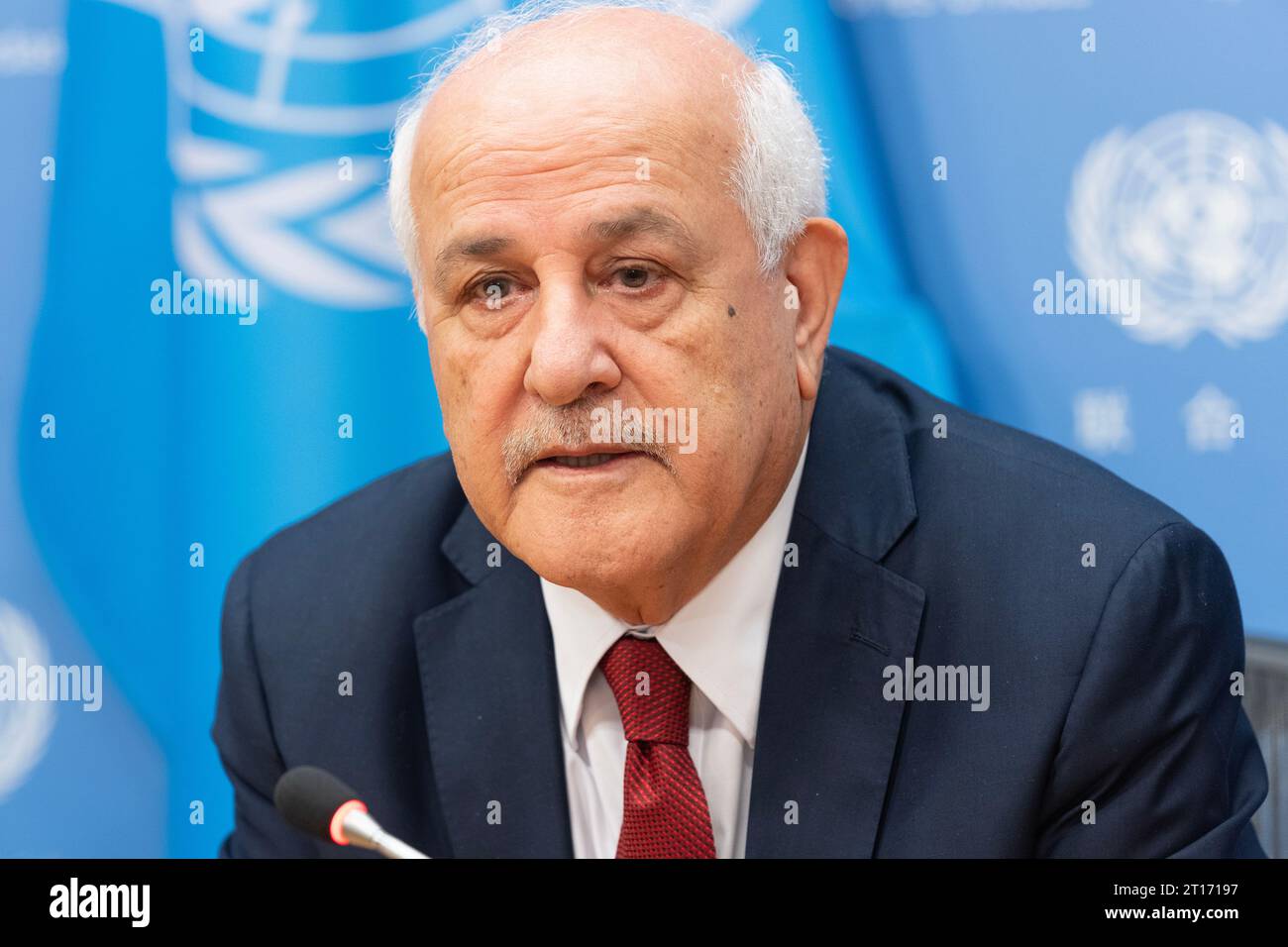 Press briefing by Ambassador of Palestine Riyad Mansour with Permanent Observer of the League of ...