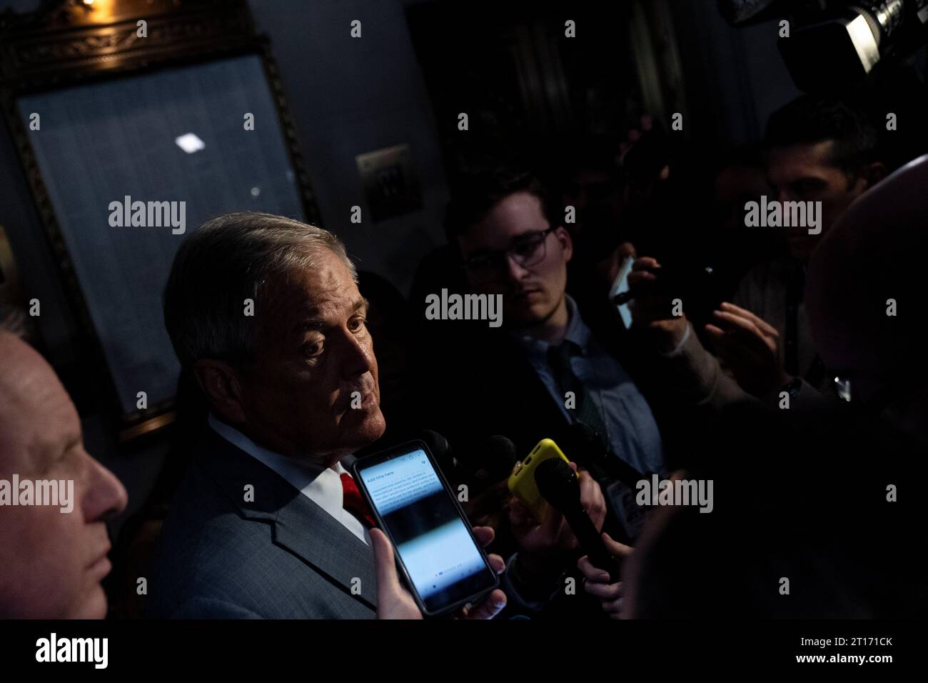 Rep. Ralph Norman, R-S.C., speaks following a closed-door meeting of ...