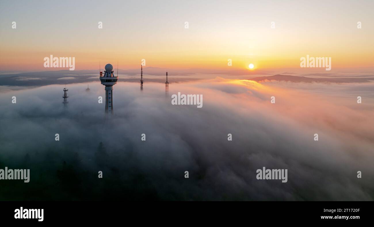 (FILE) The Sea of clouds in the Lesser Khingan Mountains, Yichun city ...