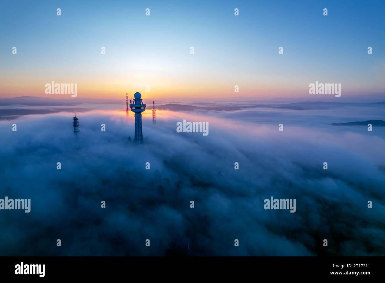 (FILE) The Sea of clouds in the Lesser Khingan Mountains, Yichun city ...