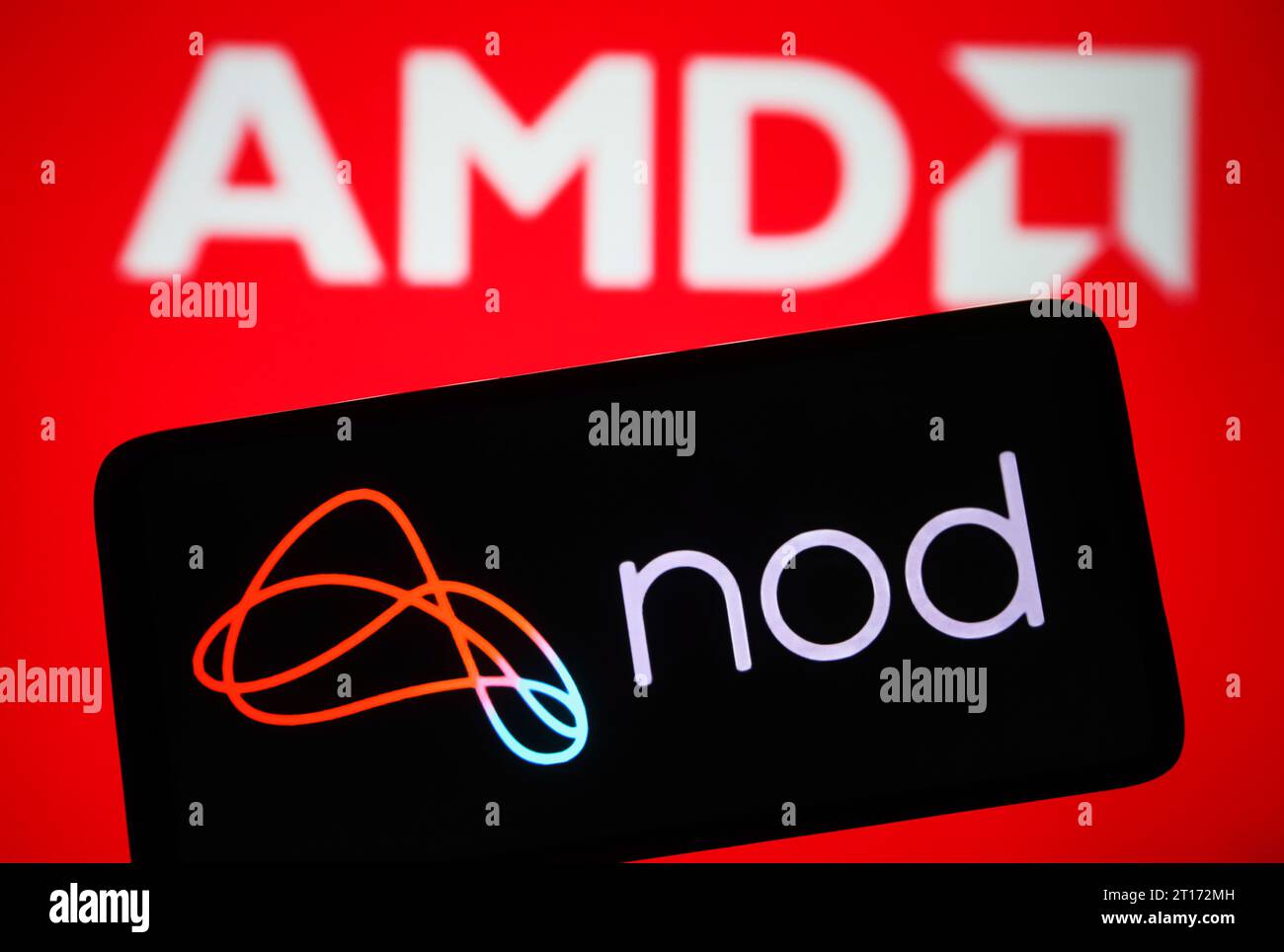 Ukraine. 12th Oct, 2023. In this photo illustration, Nod.ai logo of an ...