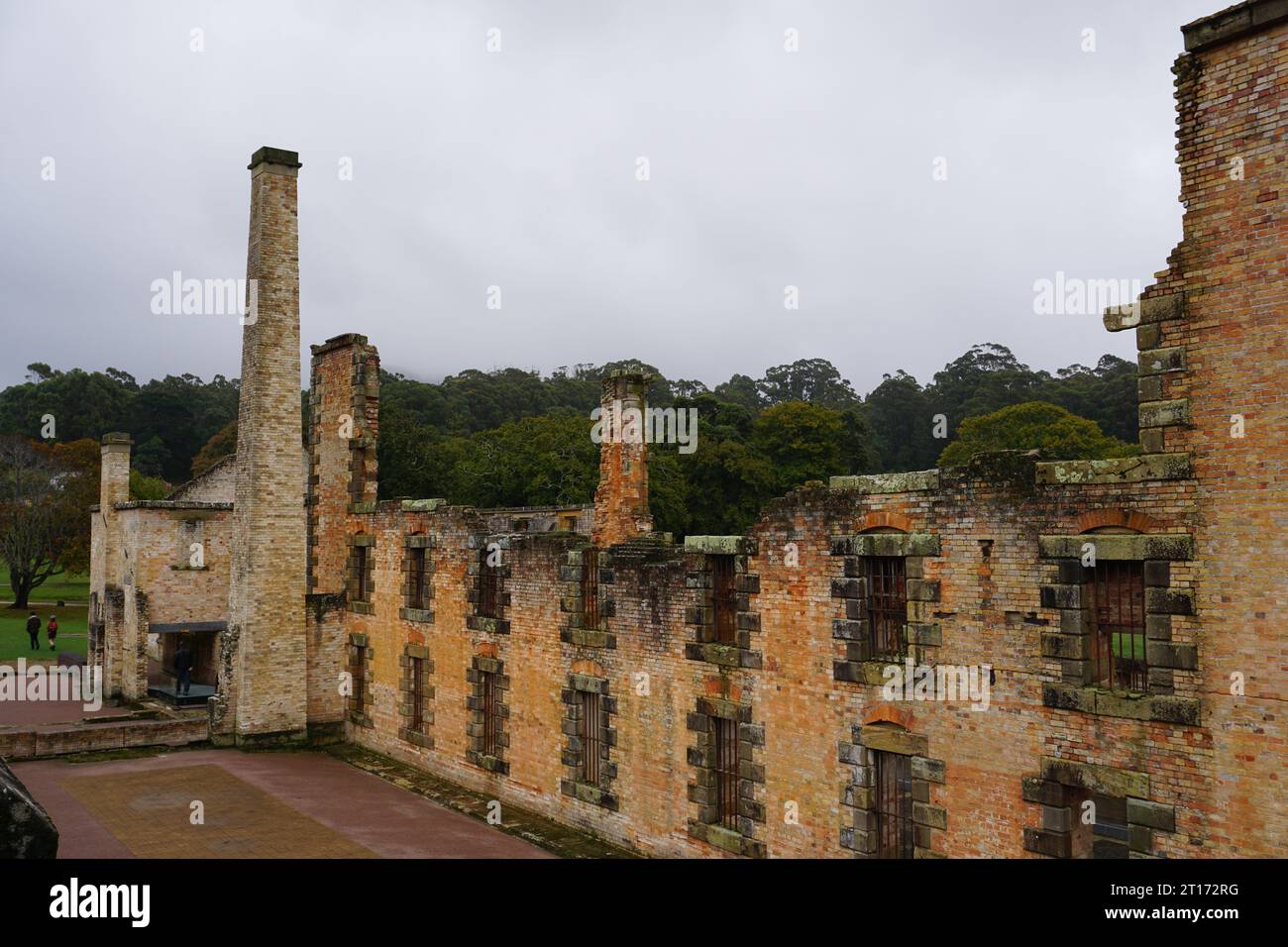 The ruins of the penitentiary at popular tourist destination and ...