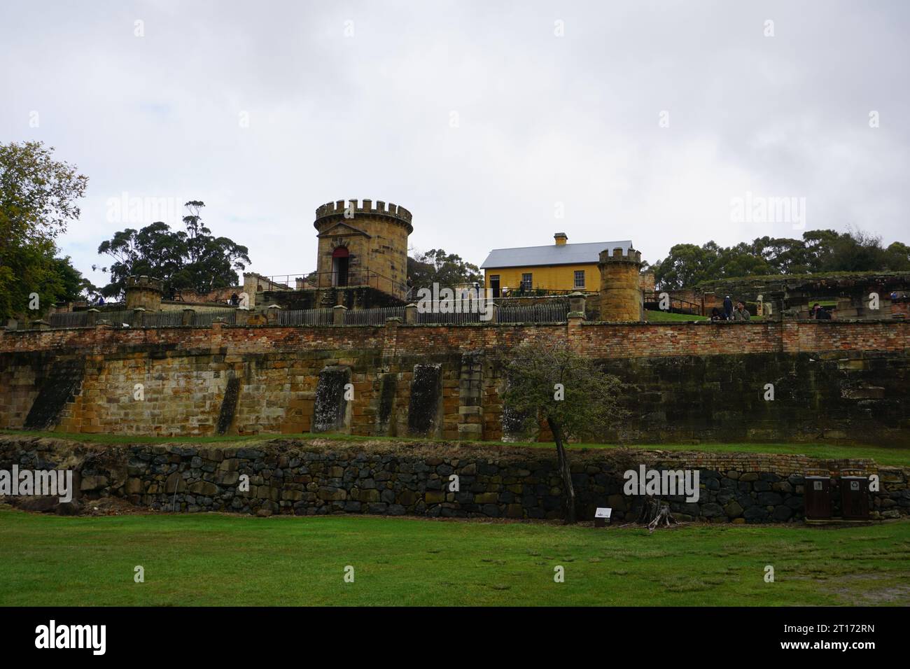 The ruins of the guard tower, next to the penitentiary, at popular ...