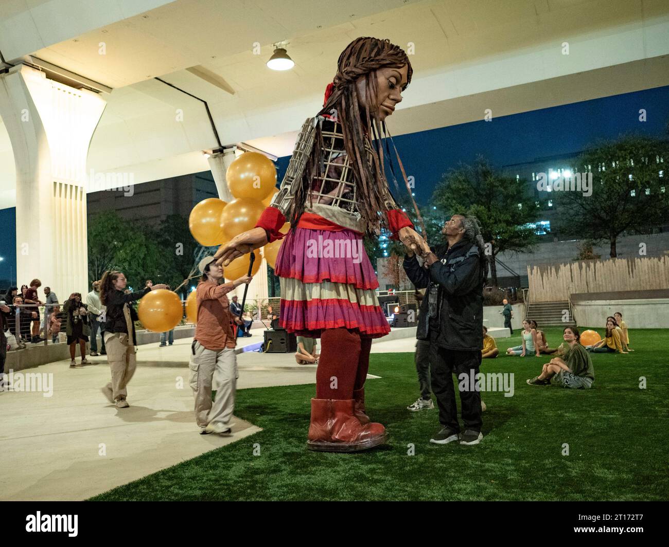 Birmingham, Georgia, USA. 11th Oct, 2023. Little Amal, the puppet ...