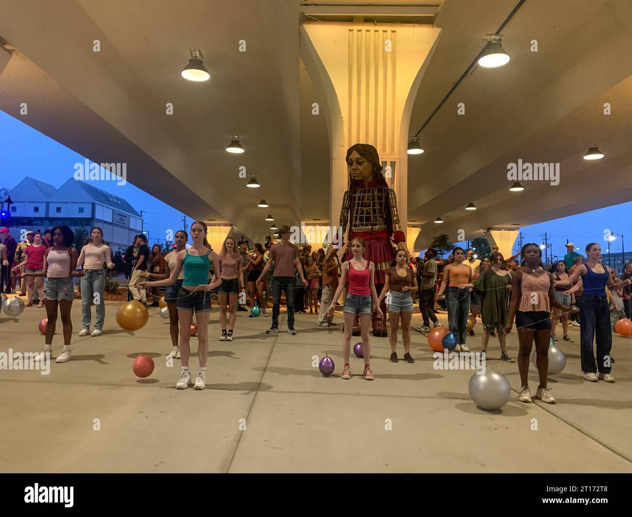 Birmingham, Georgia, USA. 11th Oct, 2023. Little Amal, the puppet ...