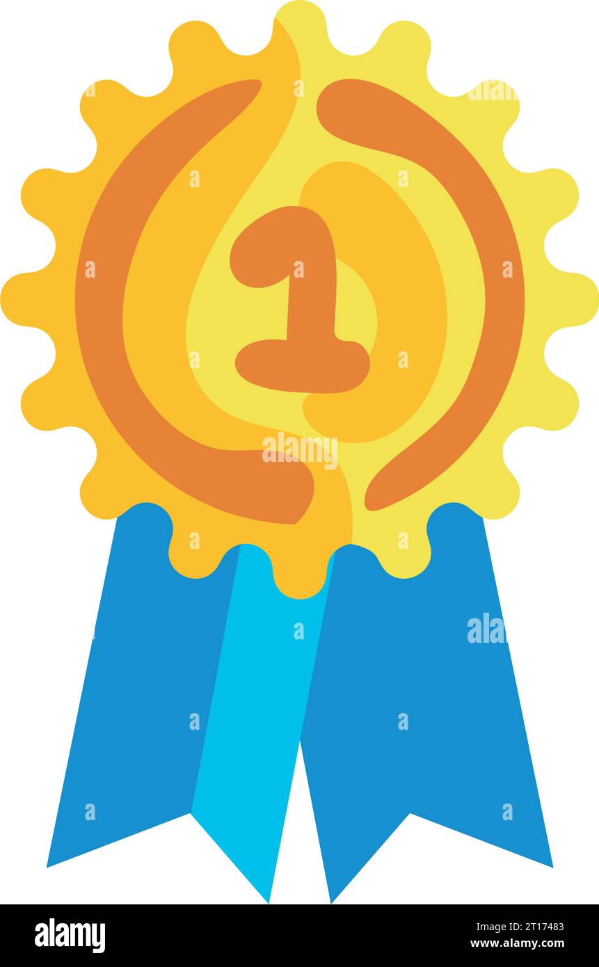 medal number one Stock Vector Image & Art - Alamy