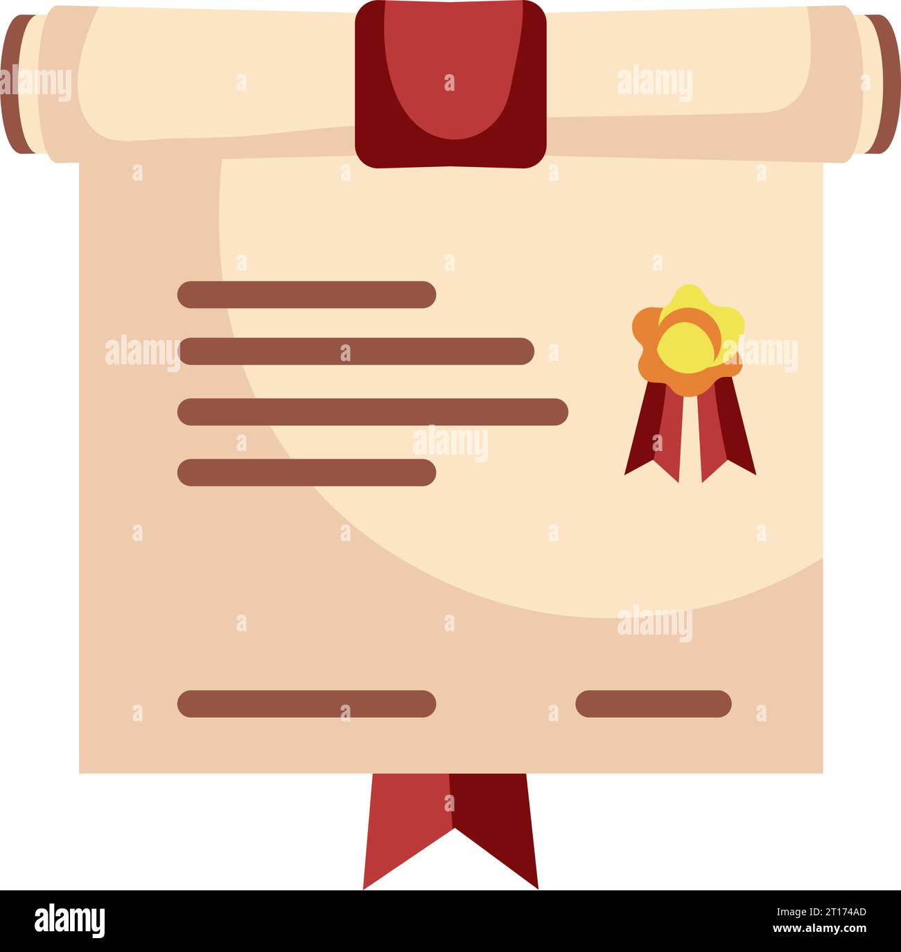 graduation diploma roll Stock Vector Image & Art - Alamy
