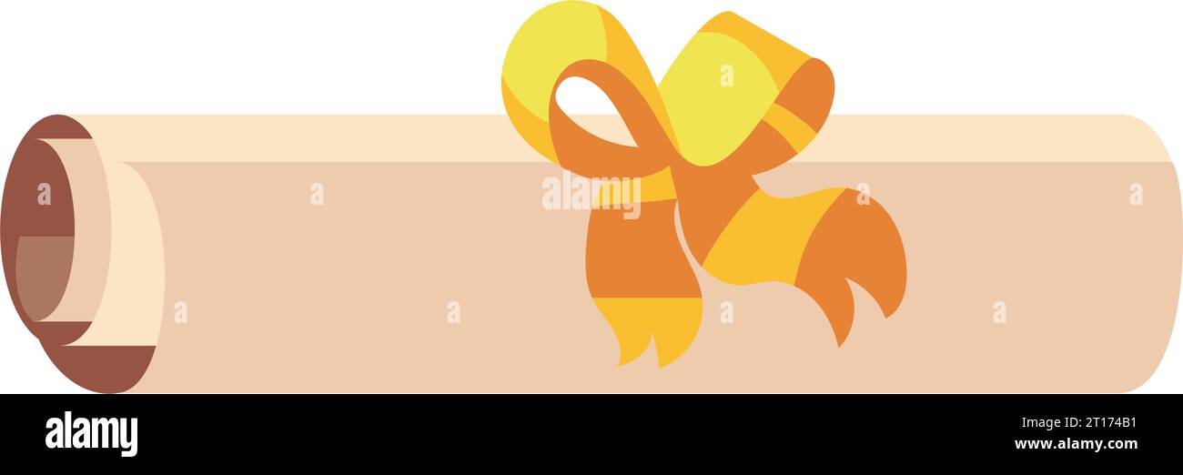 graduation diploma roll isolated Stock Vector Image & Art - Alamy