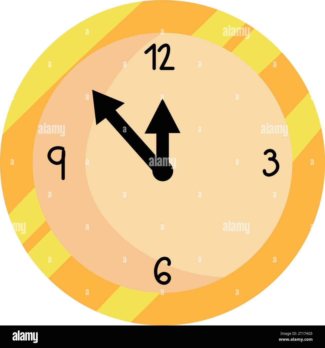 clock time illustration Stock Vector Image & Art - Alamy