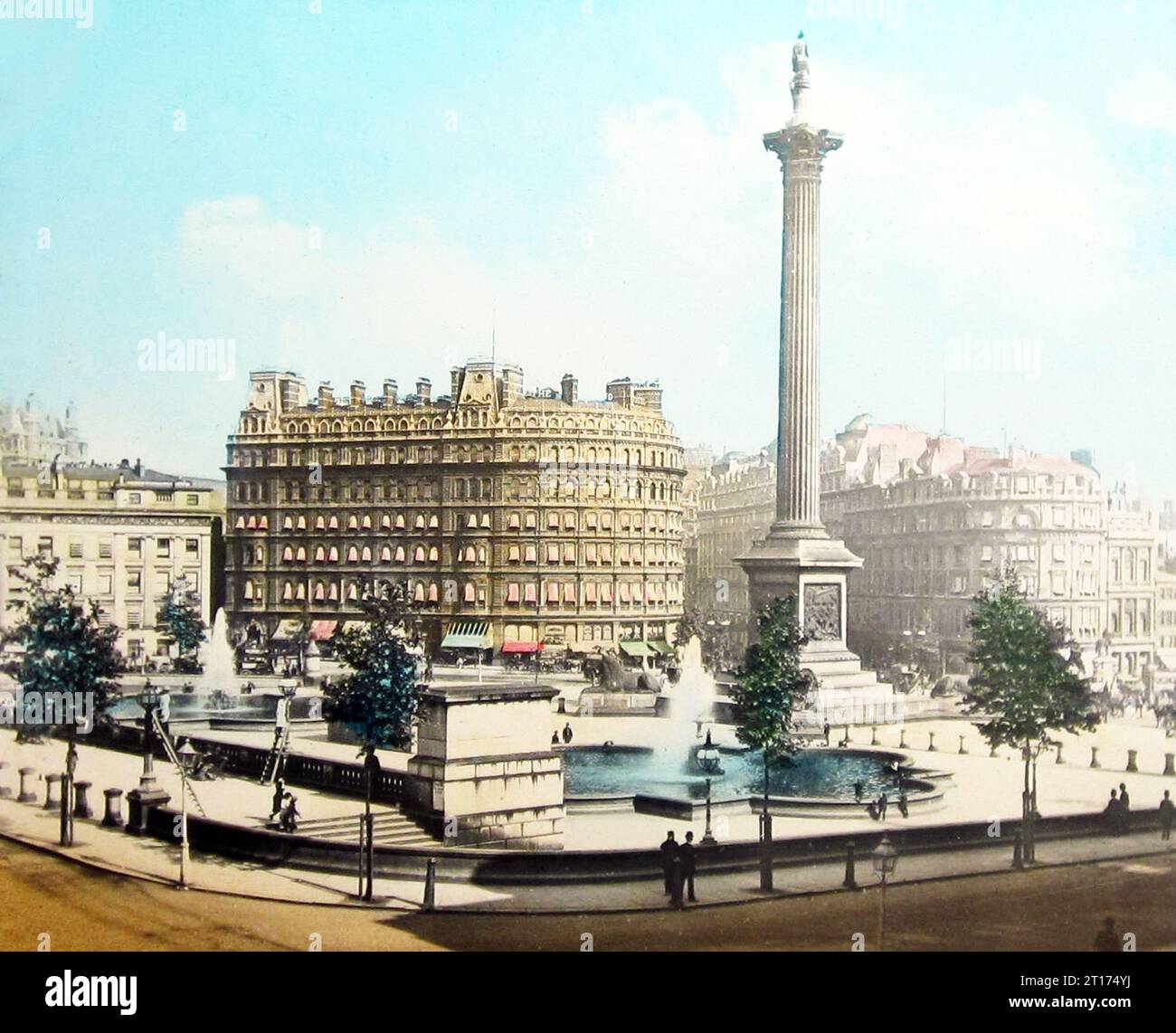 Trafalgar Square, London, Victorian period Stock Photo - Alamy