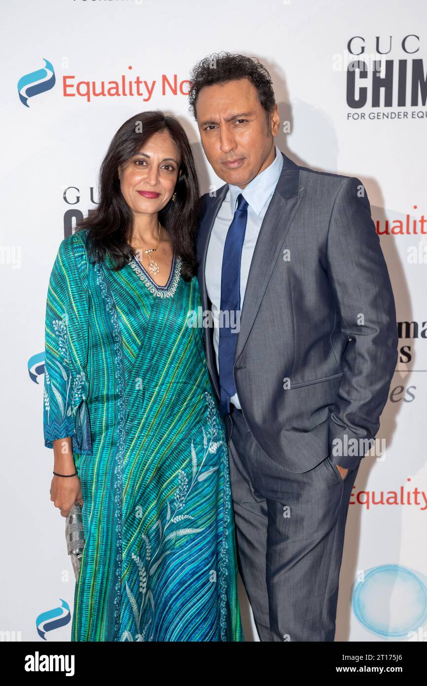 New York, United States. 11th Oct, 2023. Shaifali Puri and Aasif Mandvi ...