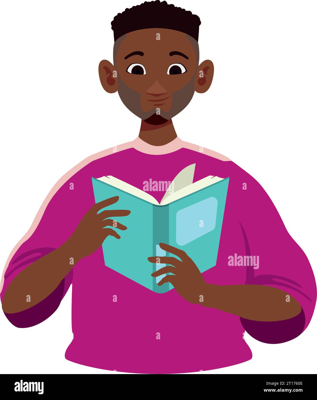 man reading textbook Stock Vector Image & Art - Alamy