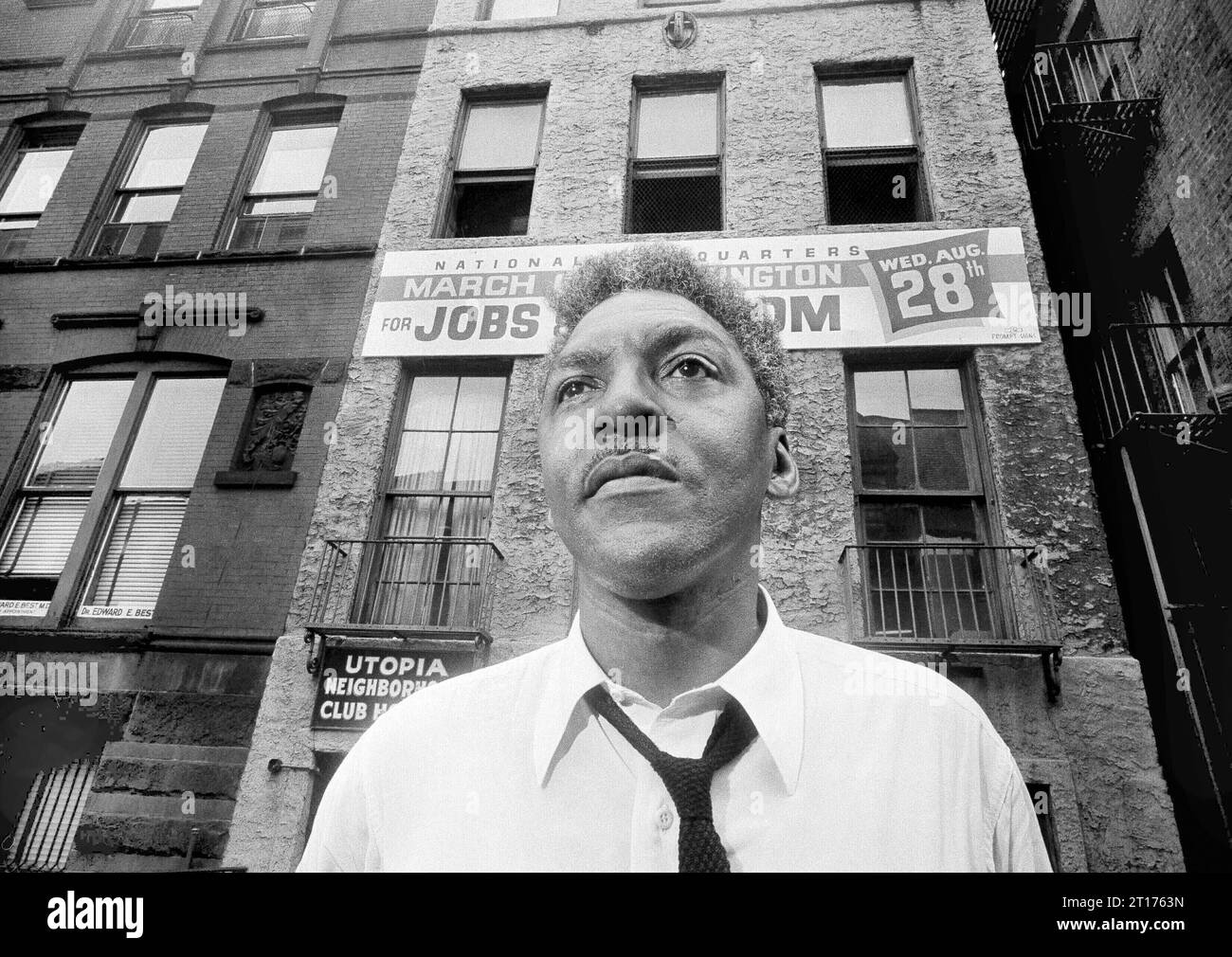 FILE - Bayard Rustin, leader of the March on Washington, poses for a ...