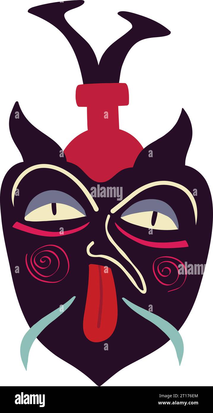 Ugly mask Stock Vector Images - Alamy