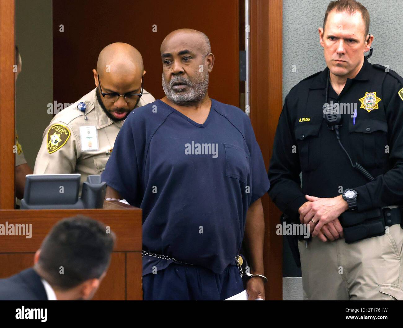 FILE - Duane "Keffe D" Davis is led into the courtroom at the Regional ...