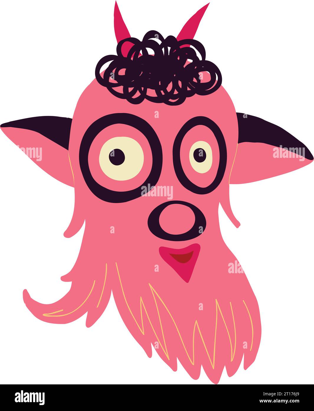 Angry goat cartoon Cut Out Stock Images & Pictures - Alamy