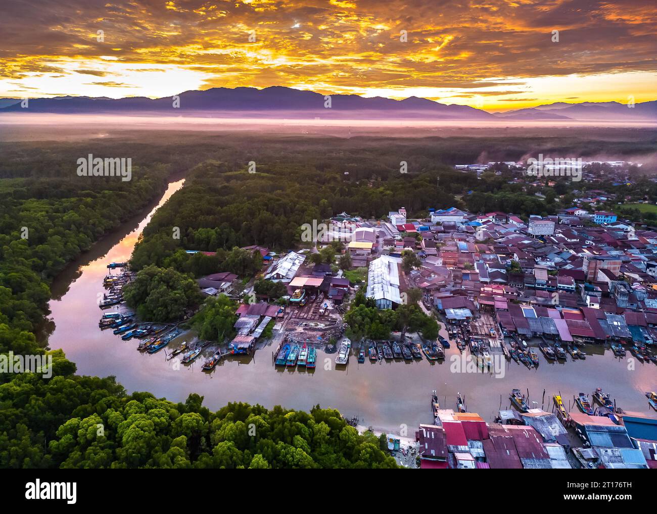 Kuala Sepetang is part of Perak district Stock Photo - Alamy